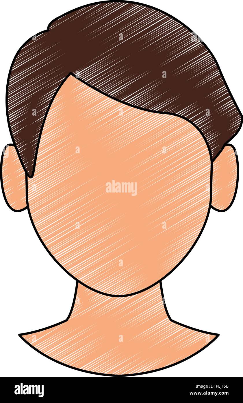 Man Faceless Head Scribble Stock Vector Image And Art Alamy