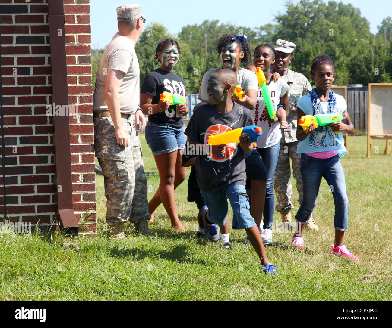 U.S. Army Spc. Michael Christensen, assigned to the 55th Signal Company ...