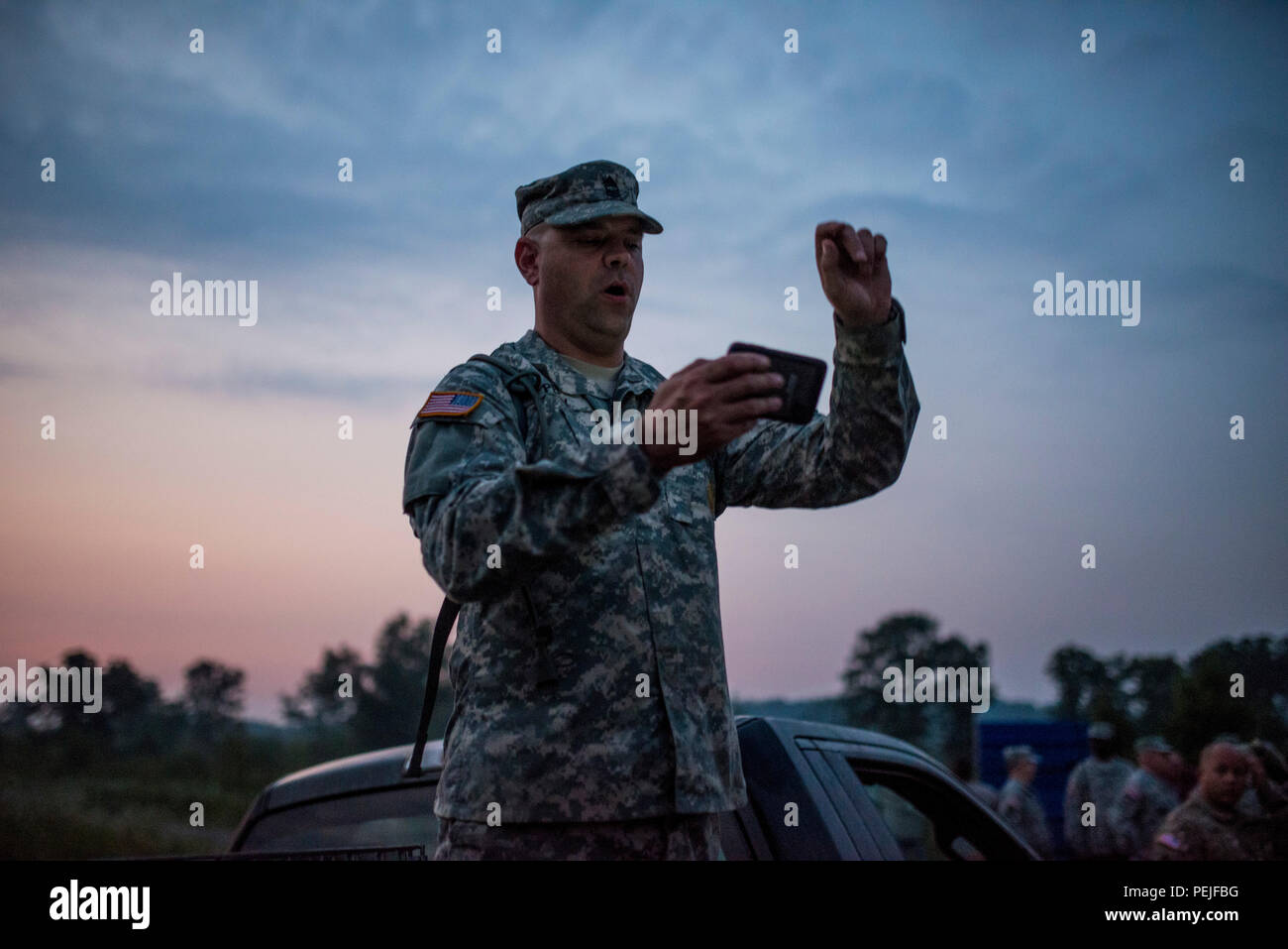 Master Sgt. Justin Perry, a cadre member for Sapper Stakes 2015 and a U ...