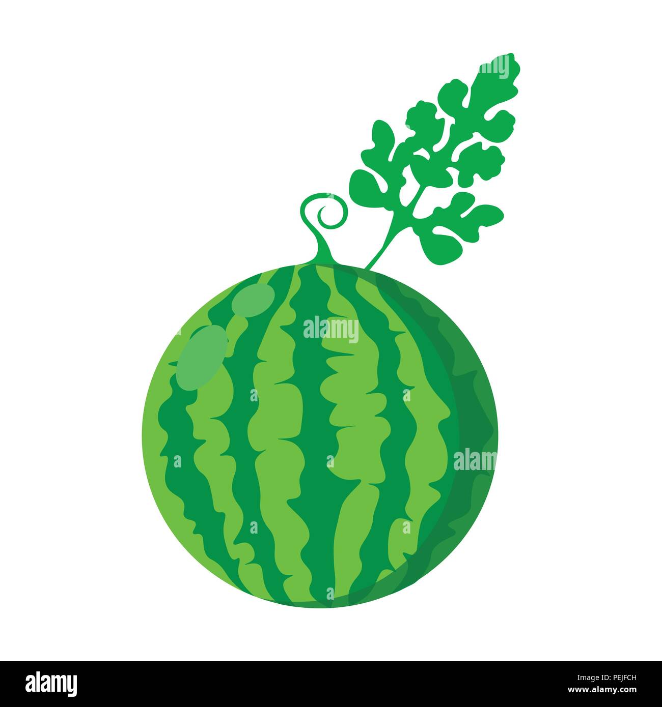 Watermelon icon cartoon. Single plant icon from the big farm, garden ...
