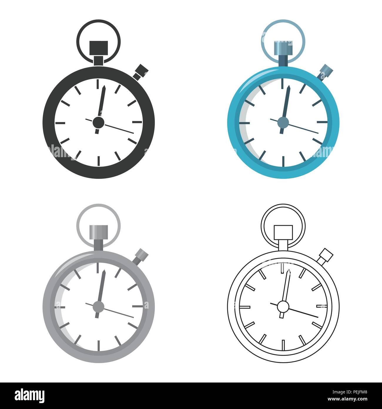 Stopwatch icon of vector illustration for web and mobile design Stock ...