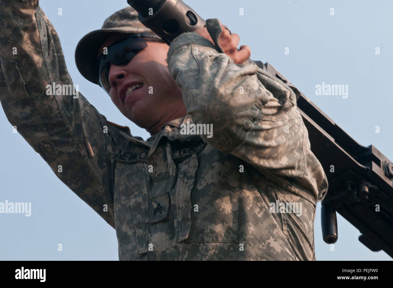 U.S. Army Reserve Sgt. Andrew Newlon, combat engineer, 688th Engineer ...