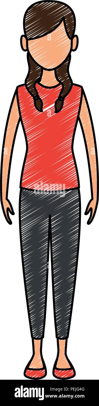 Young woman avatar scribble Stock Vector Image & Art - Alamy