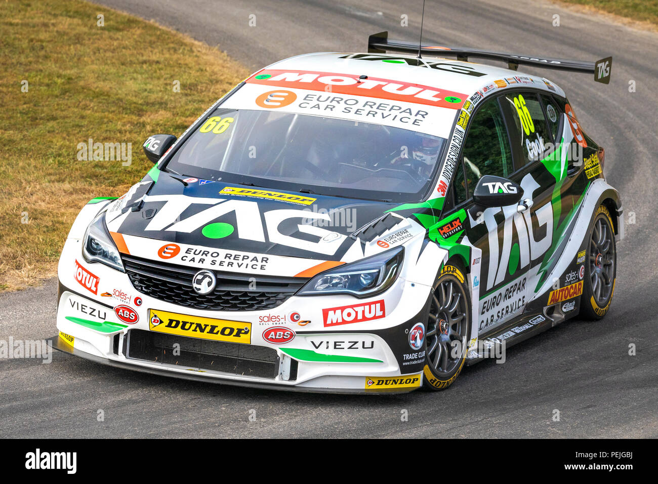 2018 Vauxhall Astra BTCC entrant with driver Josh Cook at the 2018 ...