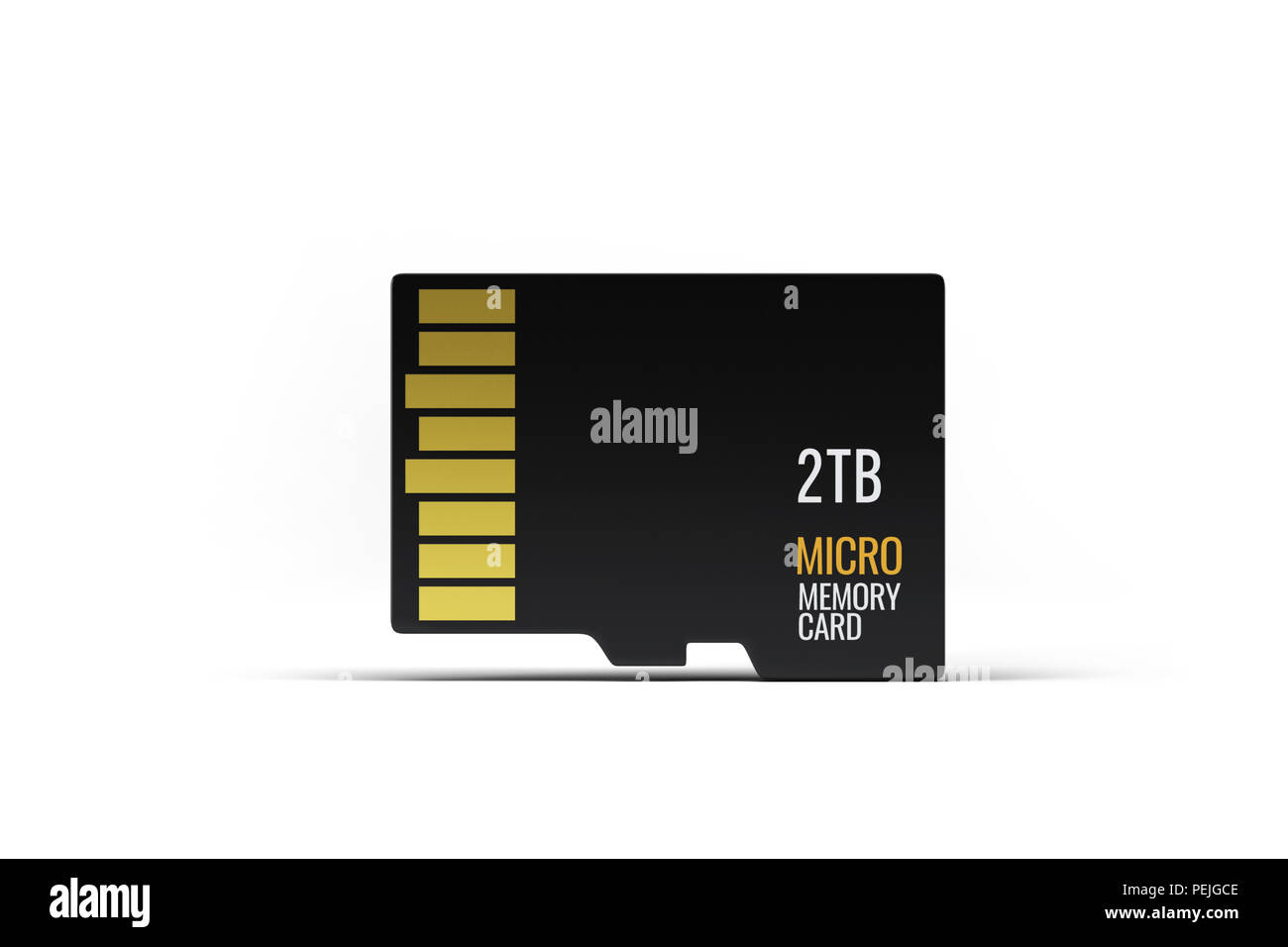 Hi quality realistic micro sd memory card on white background. Isolated ...