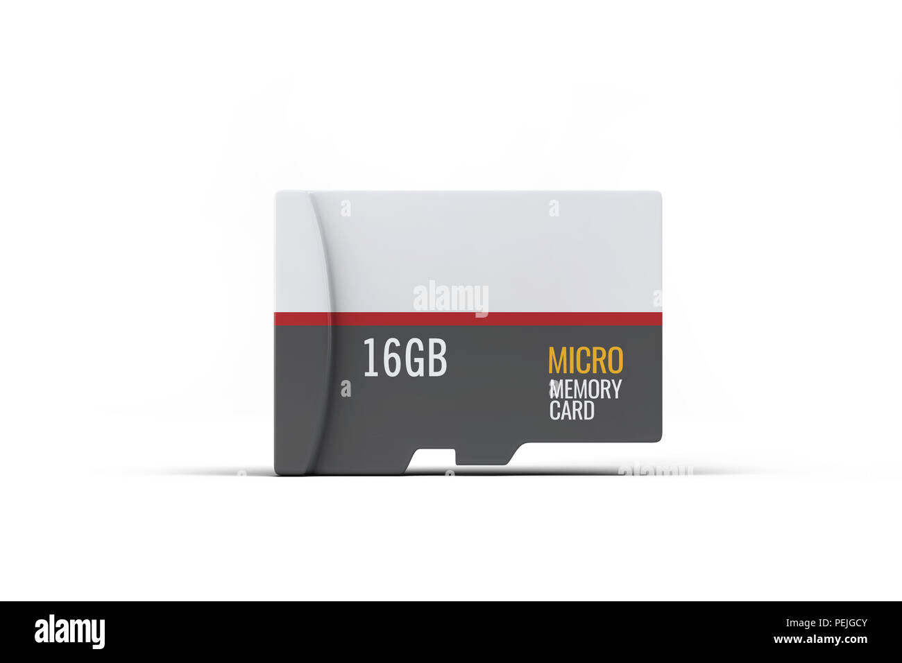 Hi quality realistic micro sd memory card on white background. Isolated ...