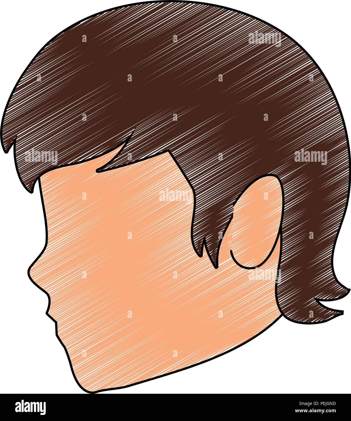 Man Faceless Head Scribble Stock Vector Image And Art Alamy