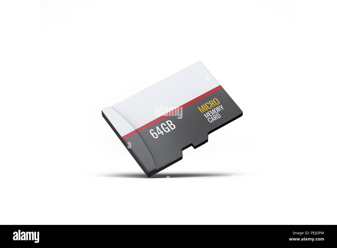 Hi quality realistic micro sd memory card on white background. Isolated ...