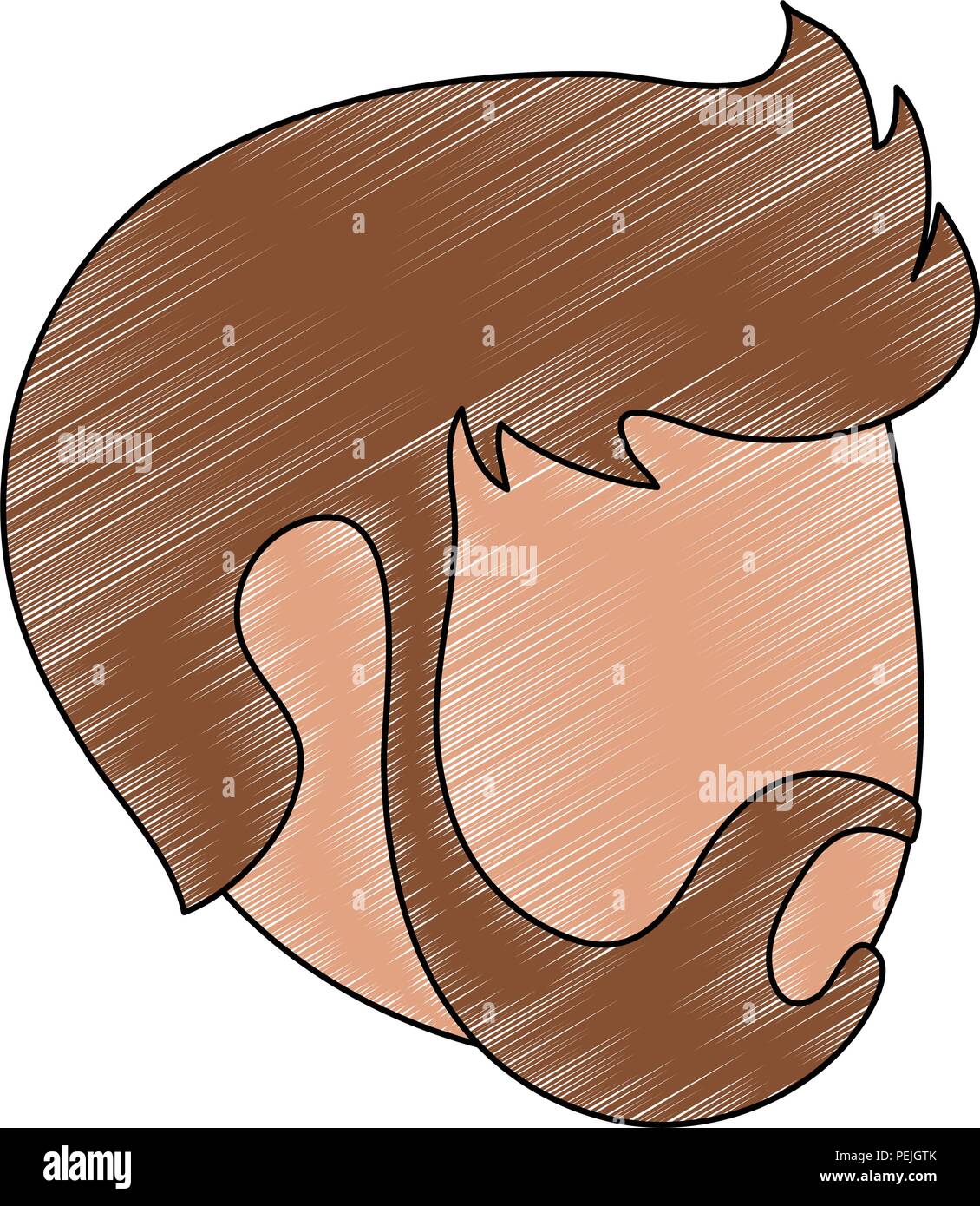 Man faceless head scribble Stock Vector Image & Art - Alamy