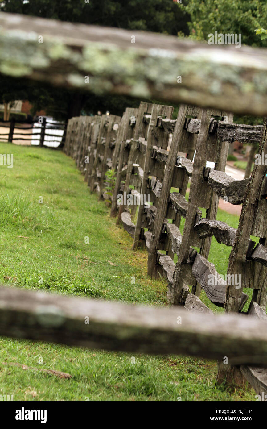 Simple wooden farm fence Stock Photo - Alamy