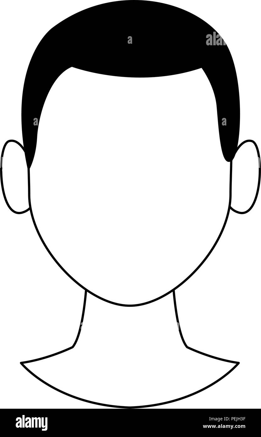 Man faceless head in black and white Stock Vector Image & Art - Alamy