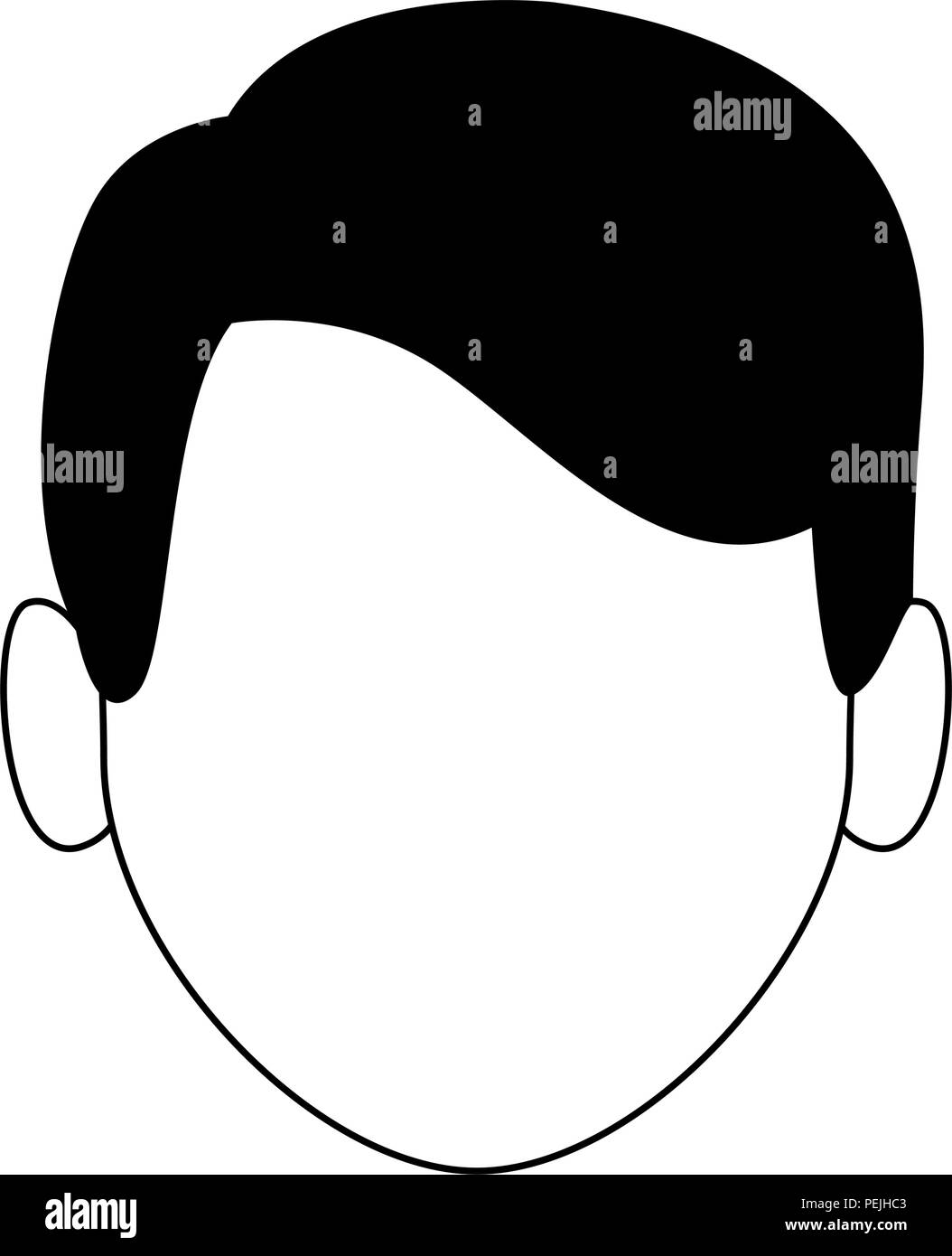 Man faceless head in black and white Stock Vector Image & Art - Alamy