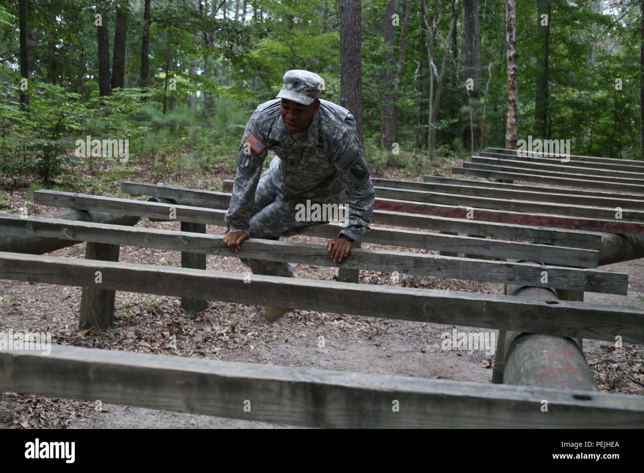 U.S. Army 1st Sgt. Endesha Johnson, assigned to the 55th Signal Company ...