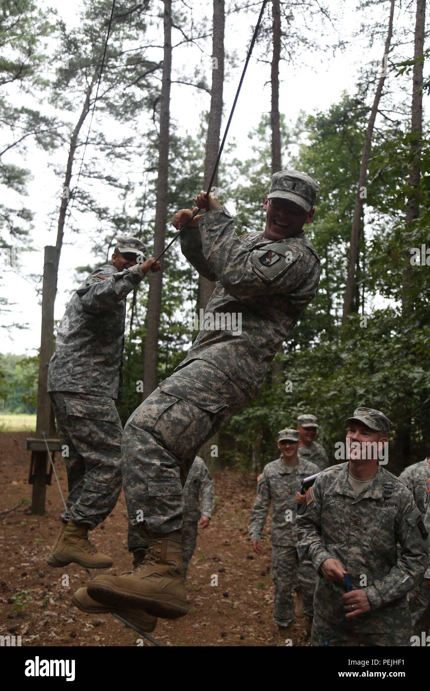 U.S. Army 1st Sgt. Endesha Johnson and 1st Lt. Nicholas Pisani, assigned to the 55th Signal ...