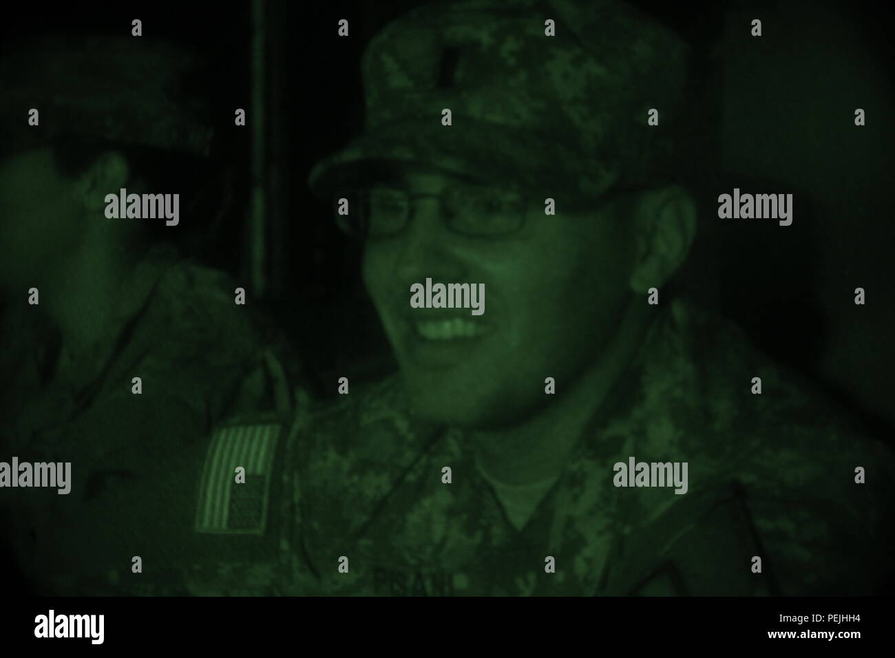 U.S. Army 1st Lt. Nicholas Pisani, assigned to the 55th Signal Company ...