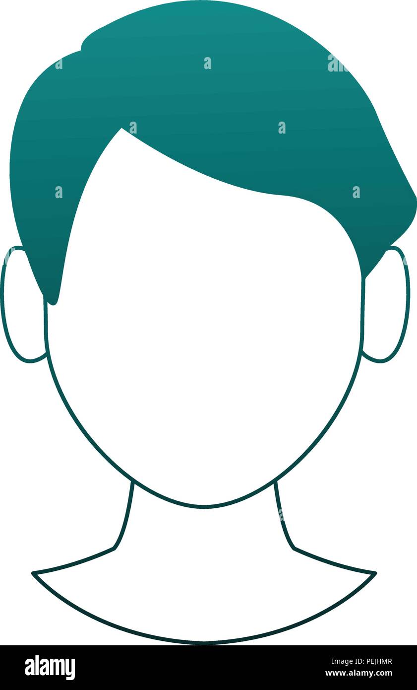 Man faceless head in blue lines Stock Vector Image & Art - Alamy