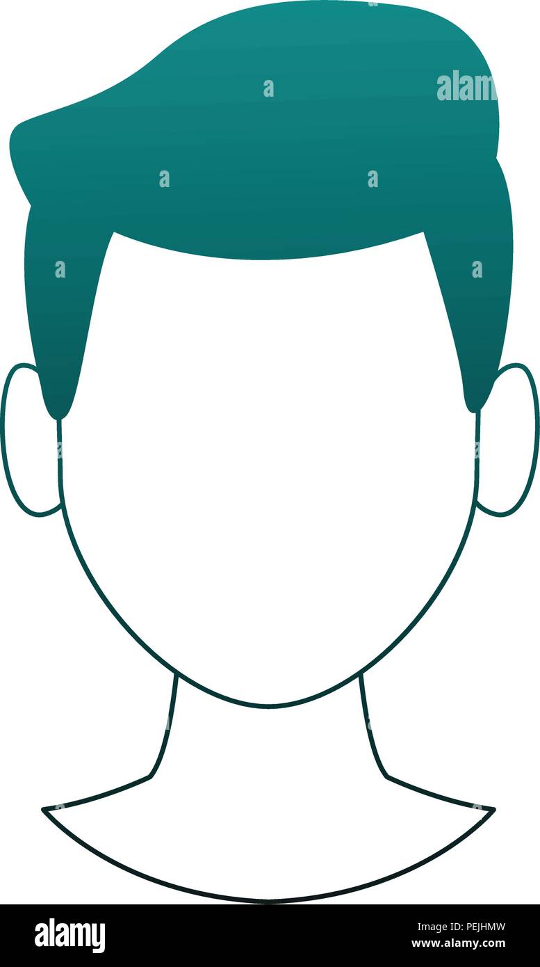 Man faceless head in blue lines Stock Vector Image & Art - Alamy