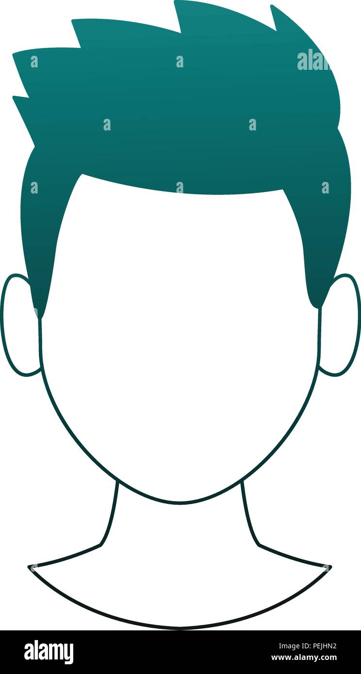 Man faceless head in blue lines Stock Vector Image & Art - Alamy