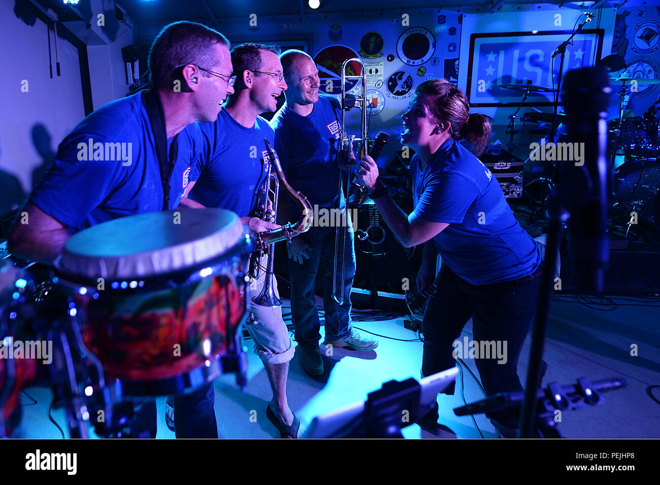 Air Forces Central Command band members entertain service members ...