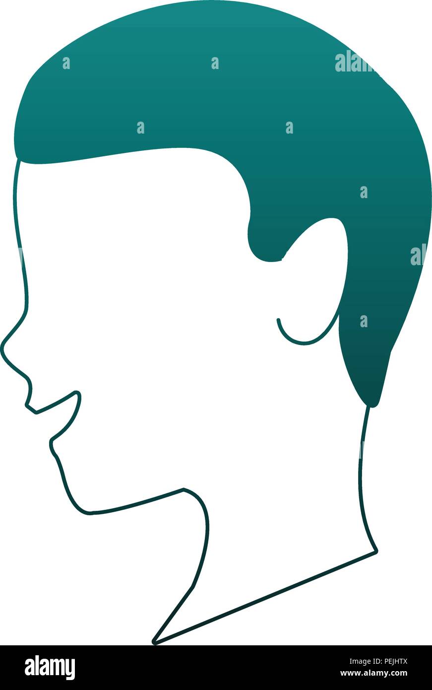 Man faceless head in blue lines Stock Vector Image & Art - Alamy