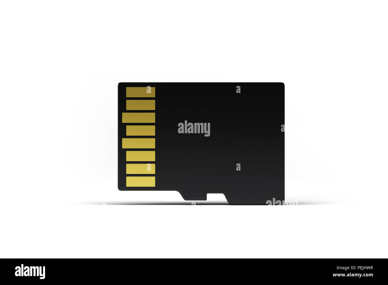 Hi quality realistic micro sd memory card on white background. Isolated ...