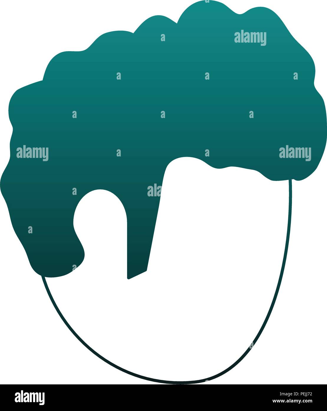 Man faceless head in blue lines Stock Vector Image & Art - Alamy