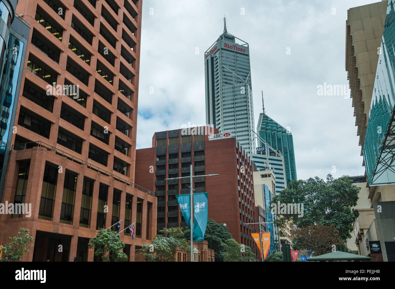 Buildings in Downtown Perth, Western Australia, Oceania Stock Photo - Alamy