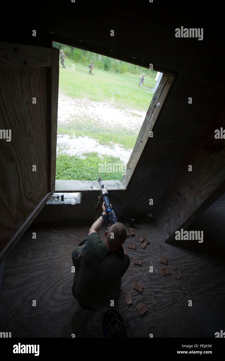 An entry-level U.S. Marine with Kilo Company, Marine Combat Training ...