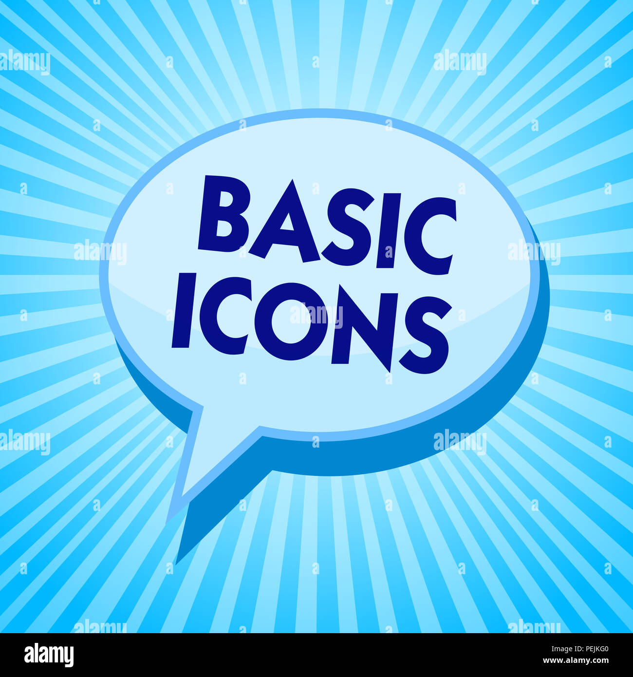 Word writing text Basic Icons. Business concept for pictogram or ...