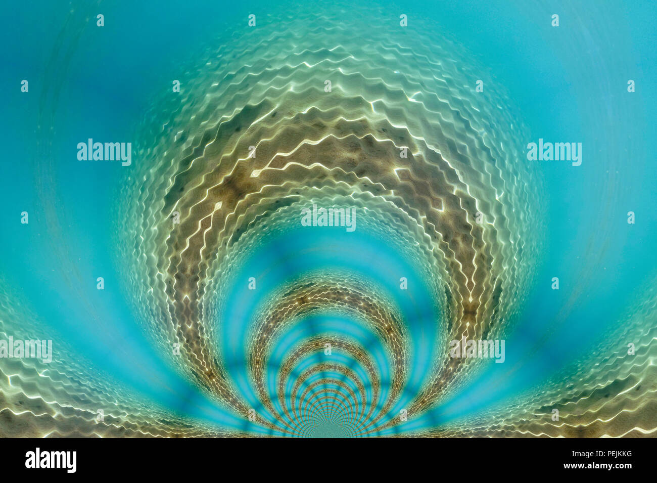 Kaleidoscopic Pattern of an Underwater Scene, based on own Reference ...