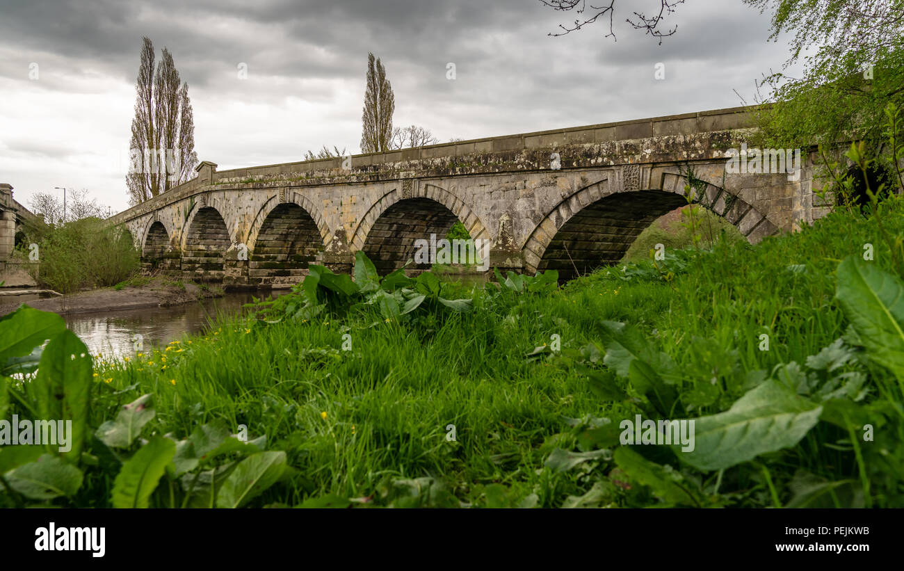 Atcham Bridge over the River Severn in Atcham, near Shrewsbury ...