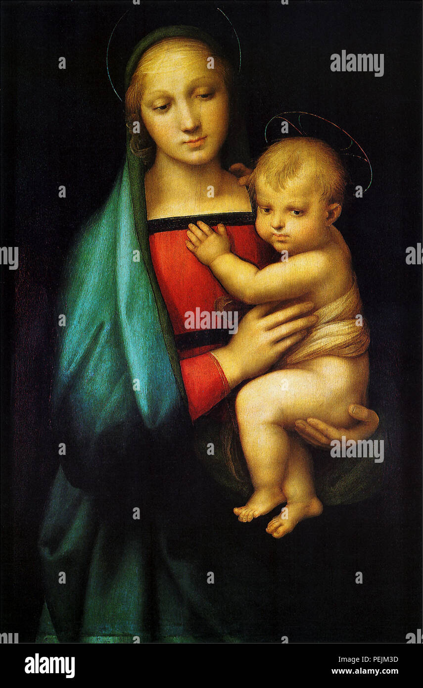 Standing Madonna, Raphael, Raffaello S Stock Photo - Alamy