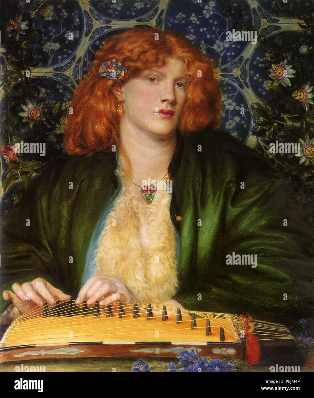 The Blue Bower, Rossetti, Gabriel Charles Dant Stock Photo - Alamy
