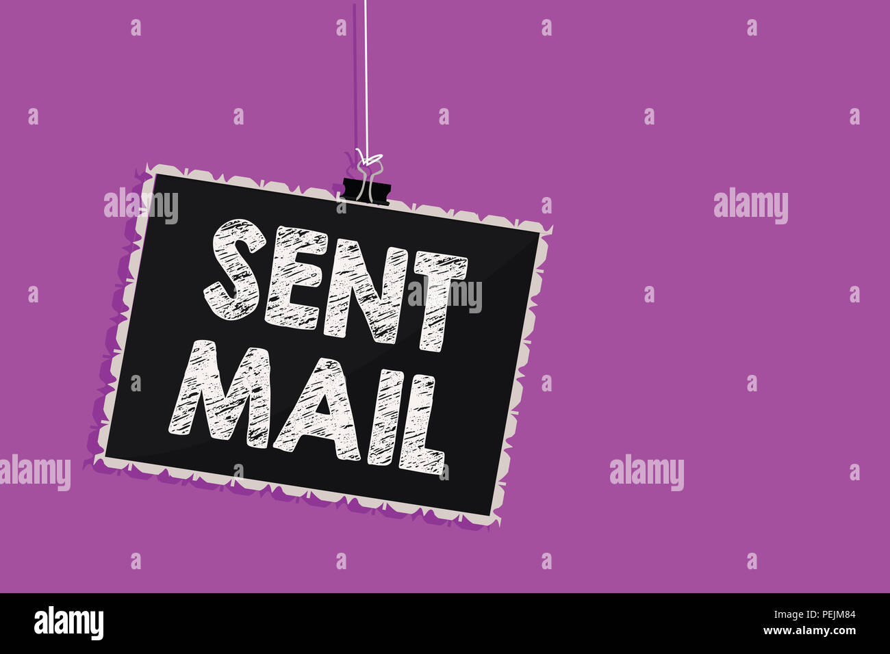 Text sign showing Sent Mail. Conceptual photo Event where a letter to ...