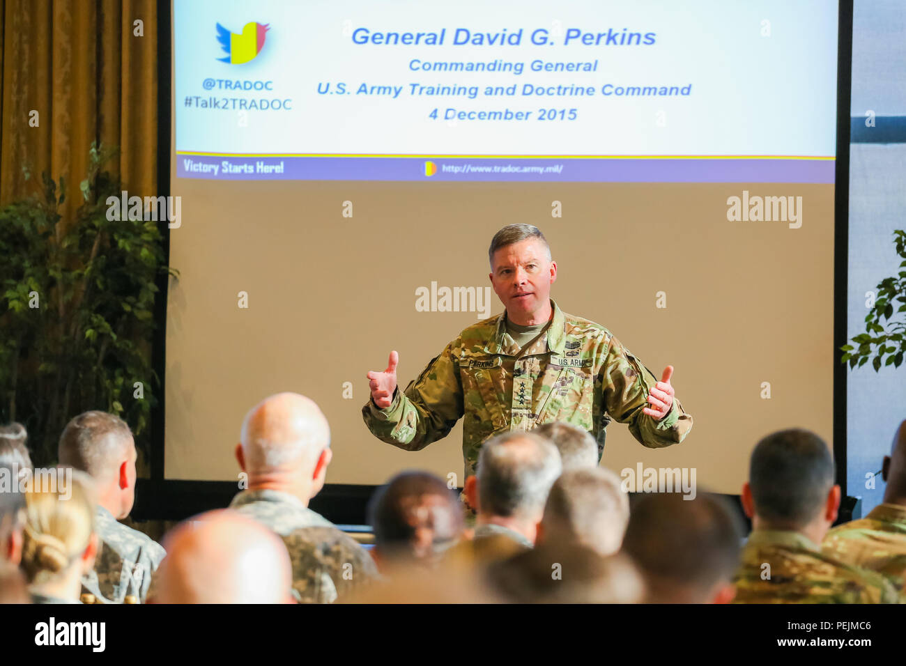 Gen. David G. Perkins, commanding general of the U.S. Training and ...