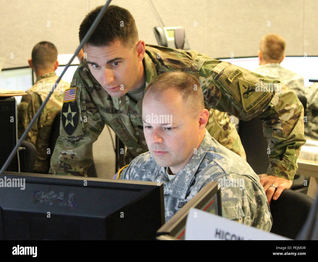 Lt. Col. Stephen Phillips, chief of operations, 1st Armored Division ...