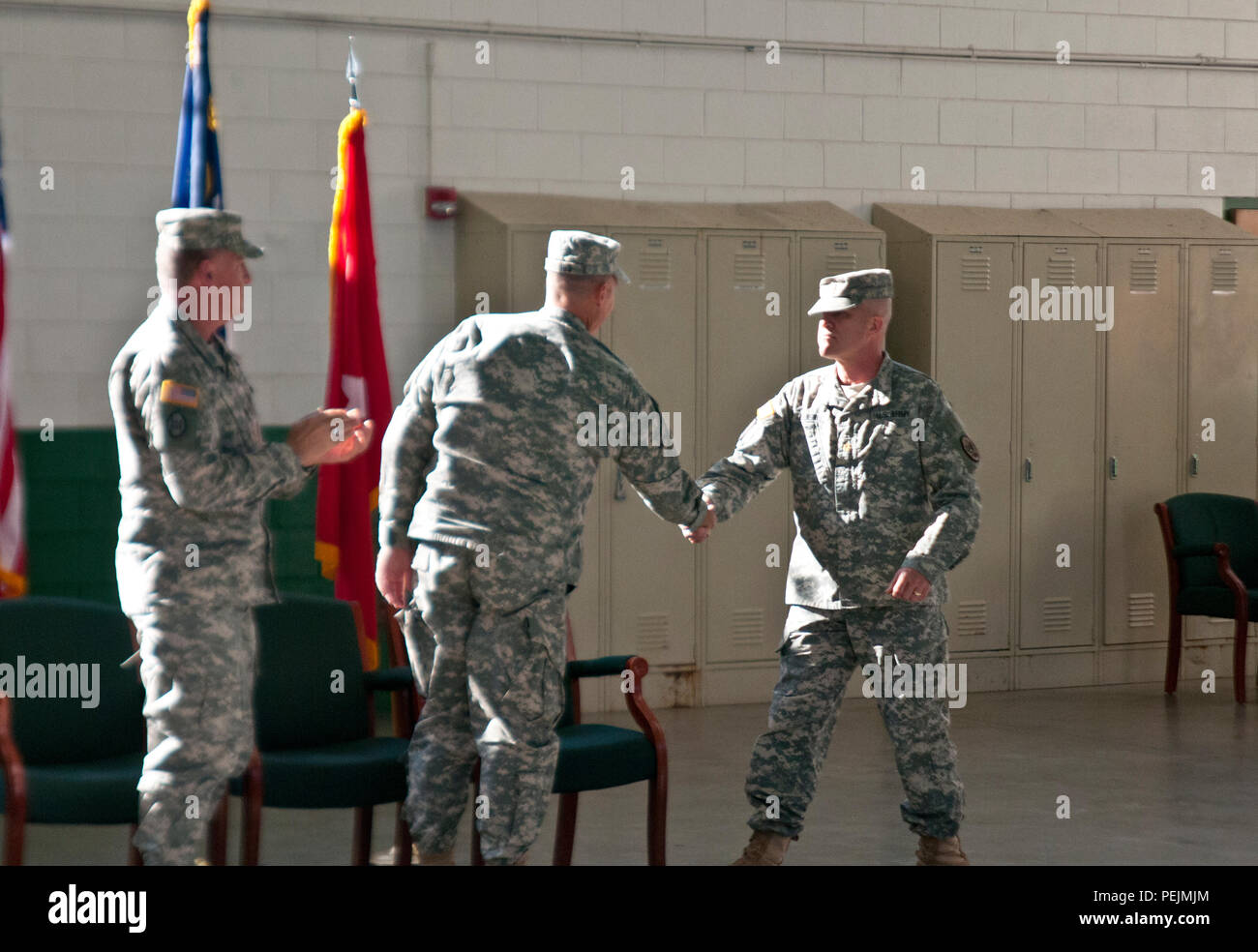 U.S. Army Maj. Joel Eberly, incoming commander of the North Carolina ...