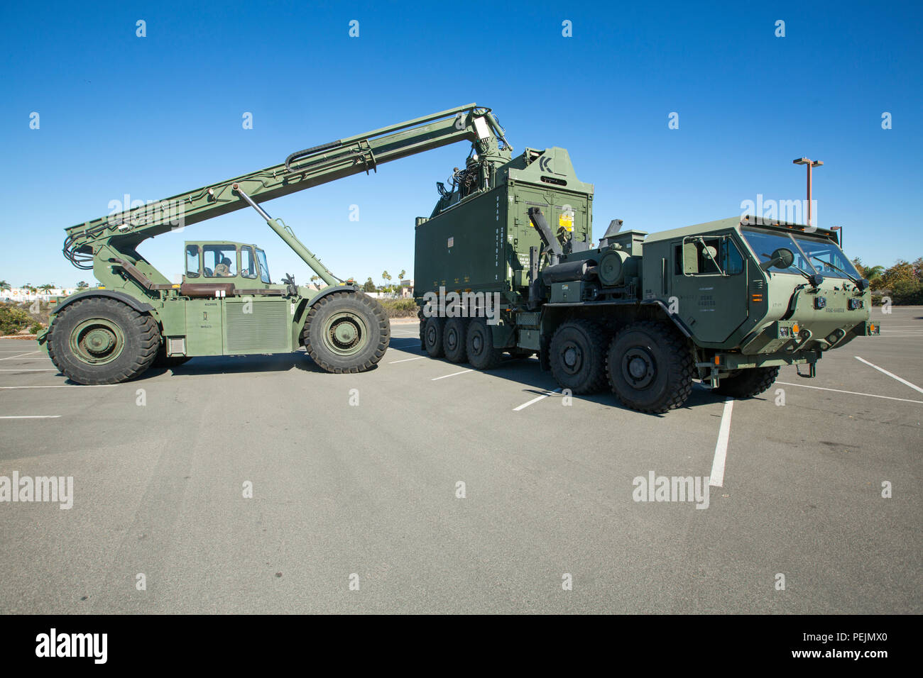 U.S. Marine Corps Lance Cpl. Andre Powell, a heavy equipment operator ...