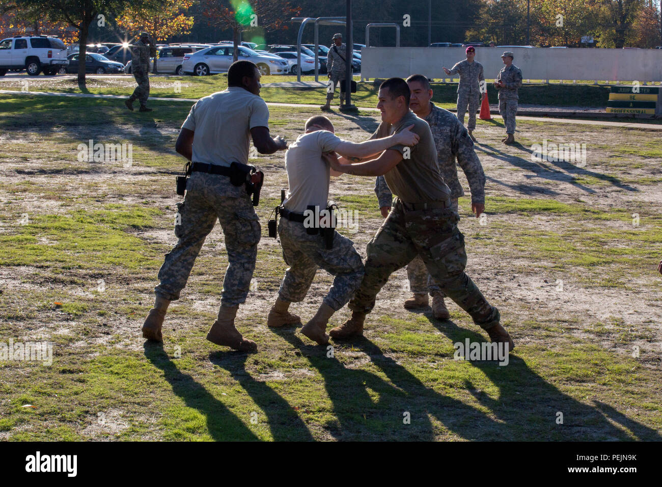 U.S. Army soldiers assigned to the 503rd Military Police Battalion ...