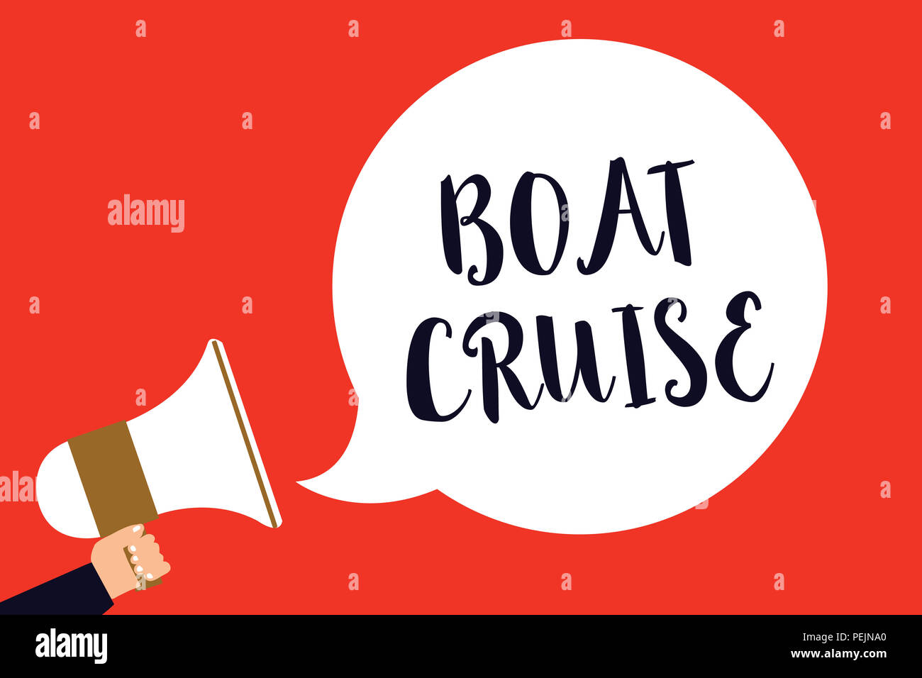 Handwriting text Boat Cruise. Concept meaning sail about in area ...