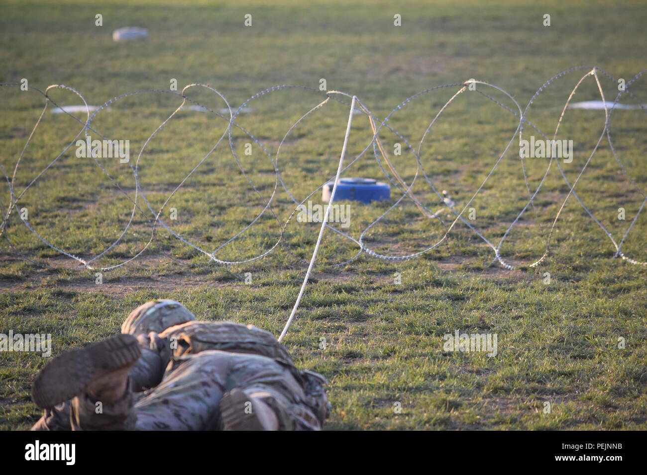 An airborne engineer from Company A, 54th Brigade Engineer Battalion ...