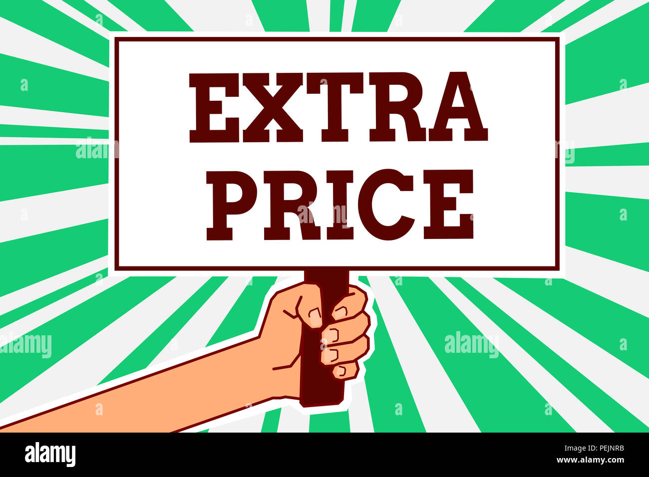 Writing note showing Extra Price. Business photo showcasing extra price ...