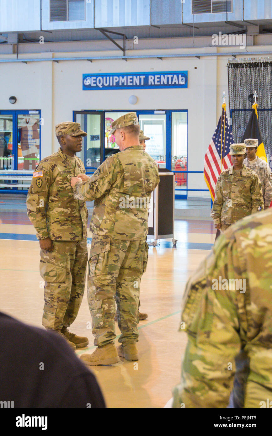 U.S. Army Europe Commanding General, Lt. Gen. Ben Hodges, frocks Sgt ...