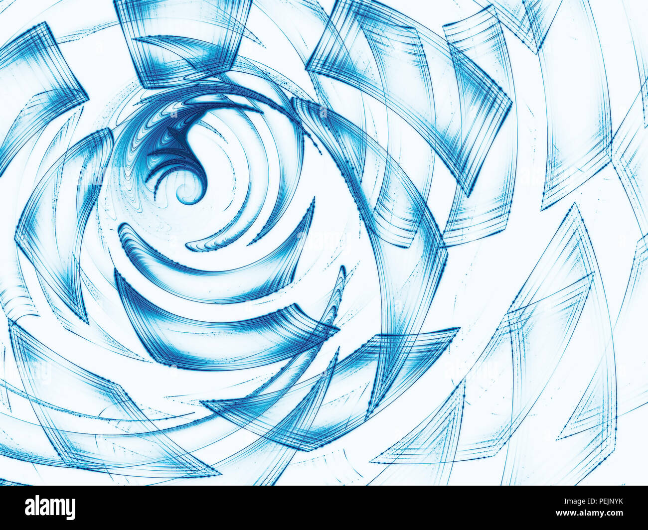 Blue and white swirl hi-res stock photography and images - Alamy