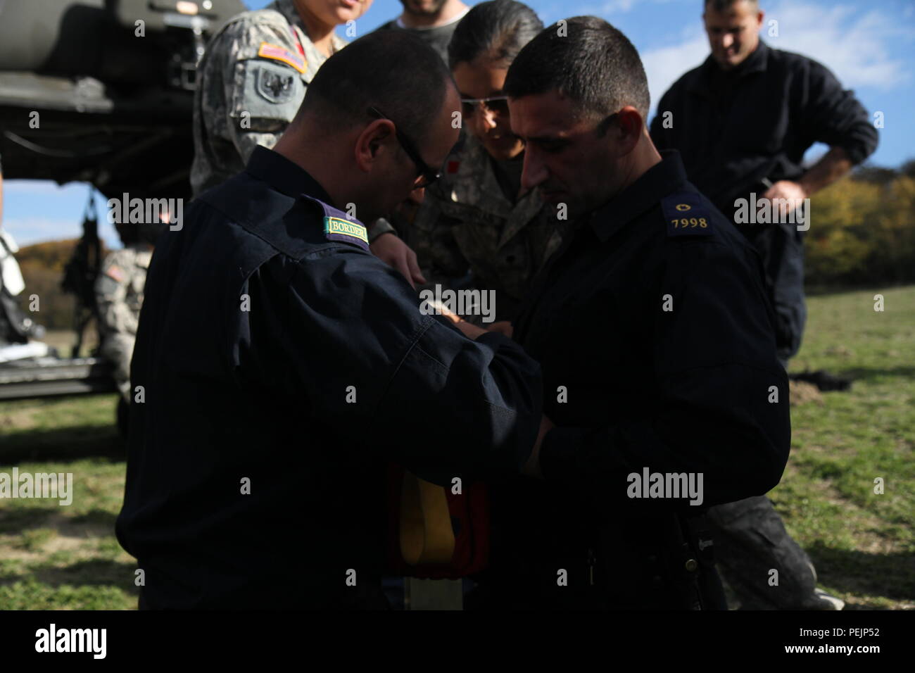 Kosovo border police hi-res stock photography and images - Alamy