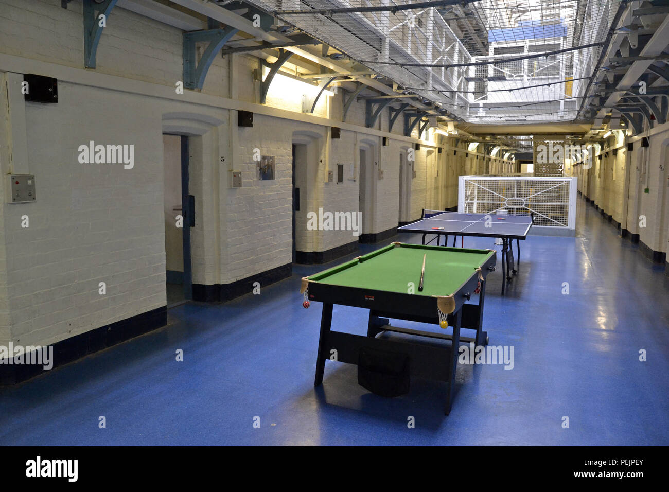 Crime prison jail pool table hi-res stock photography and images - Alamy
