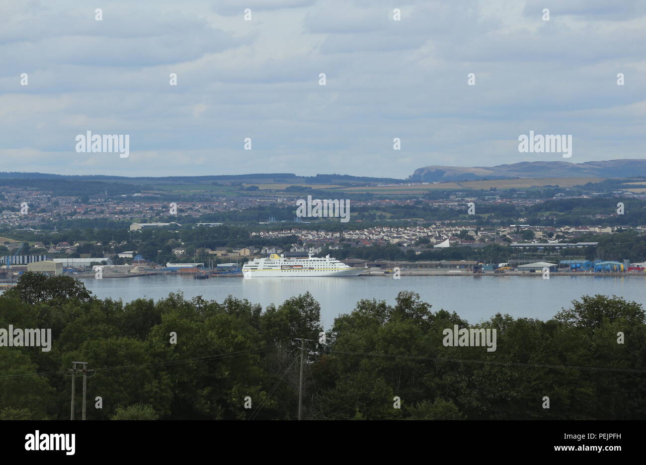 Cruise ship at Port of Rosyth Fife Scotland August 2018 Stock Photo - Alamy