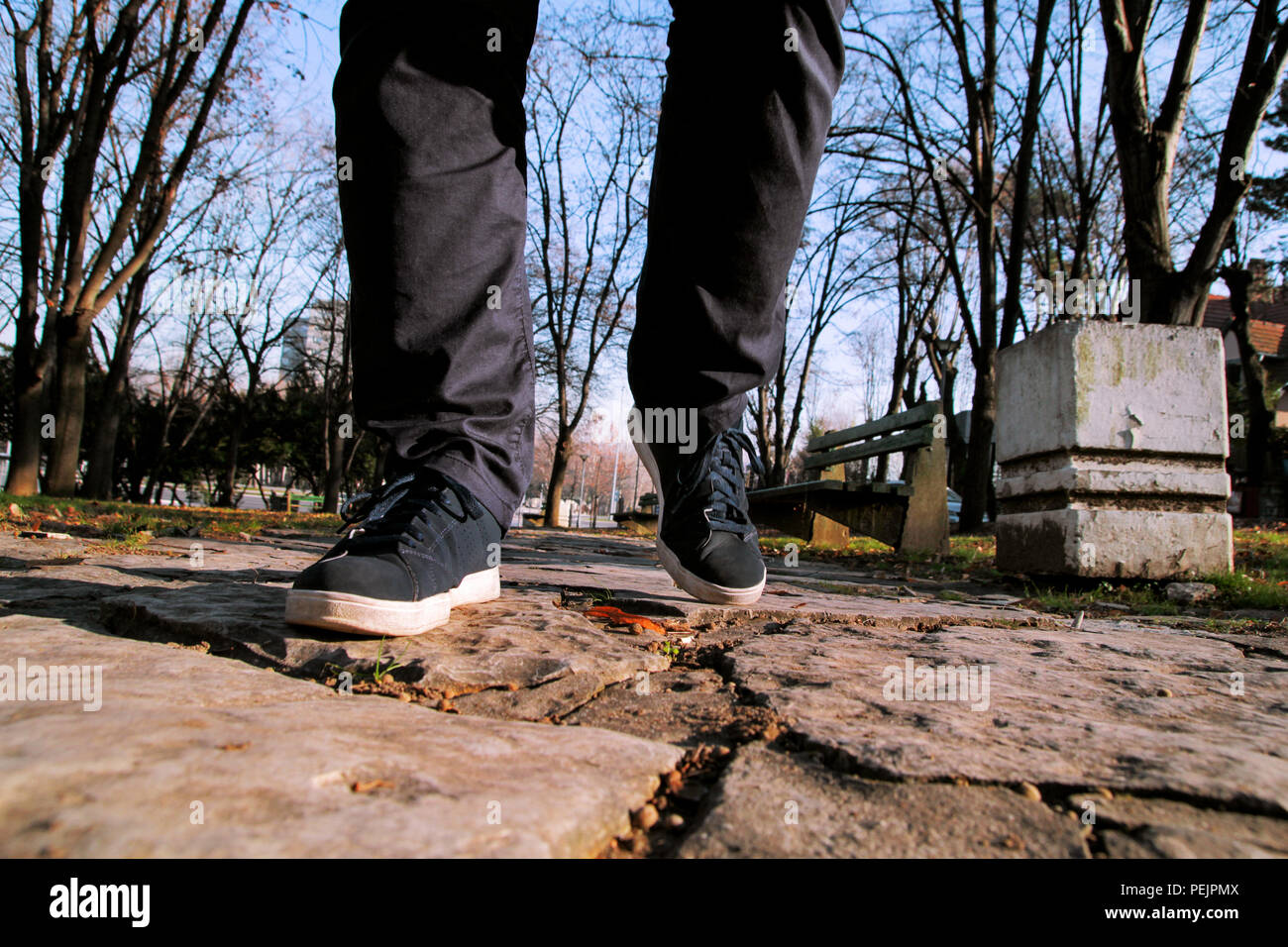 Stomping foot hi-res stock photography and images - Alamy
