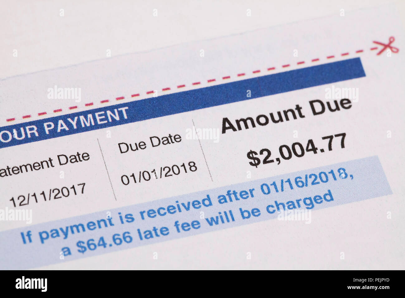 Billing statement hi-res stock photography and images - Alamy