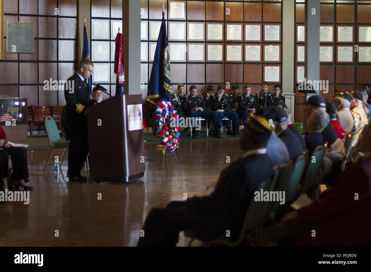 Captain Todd Lacy, acting commanding officer, Naval ROTC units at ...